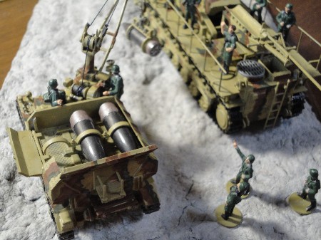 Military Miniature Plastic Models 1/72 German Panther RAILWAY GUN KARL